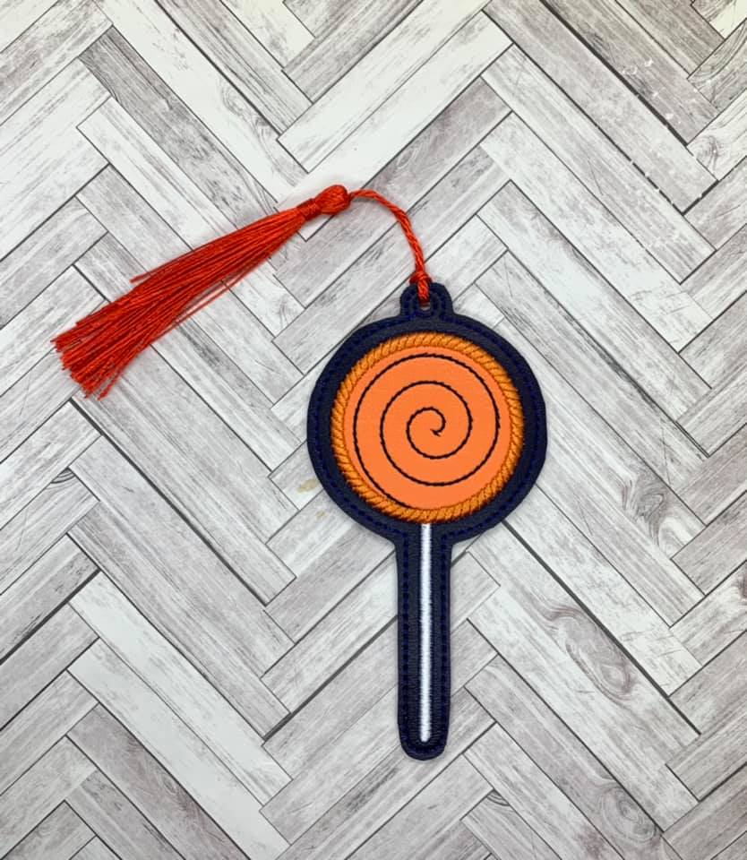 Lollipop Applique bookmark/bag tag/ornament machine embroidery design ...