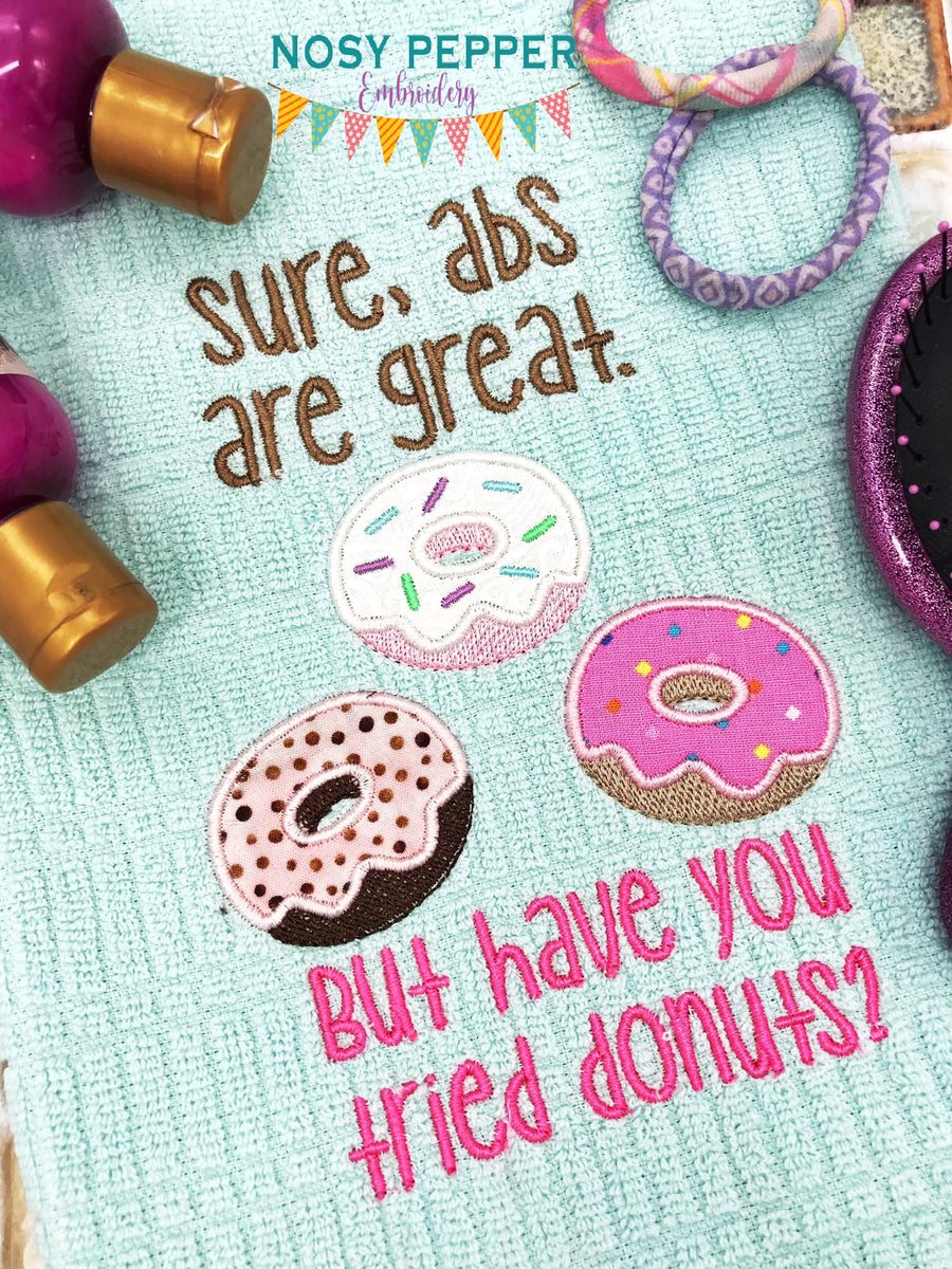 Sure abs are great but have you tried donuts applique (4 sizes include ...