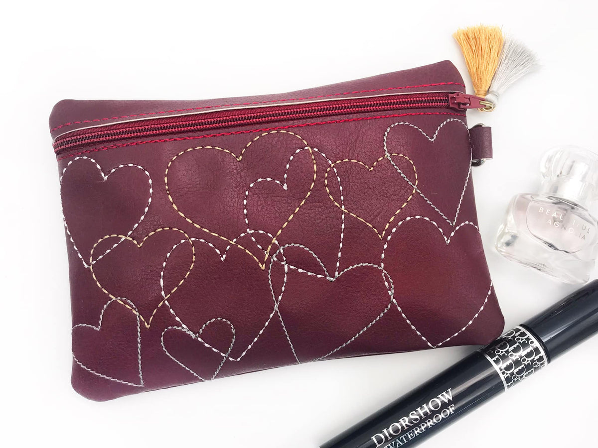 Heart ITH Bag (2 sizes included) machine embroidery design DIGITAL DOW ...