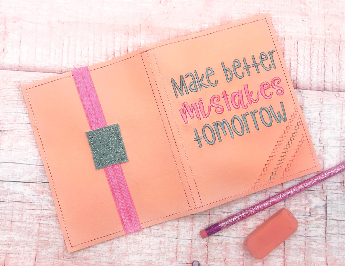 Make better mistakes tomorrow notebook cover (2 sizes available) machi ...