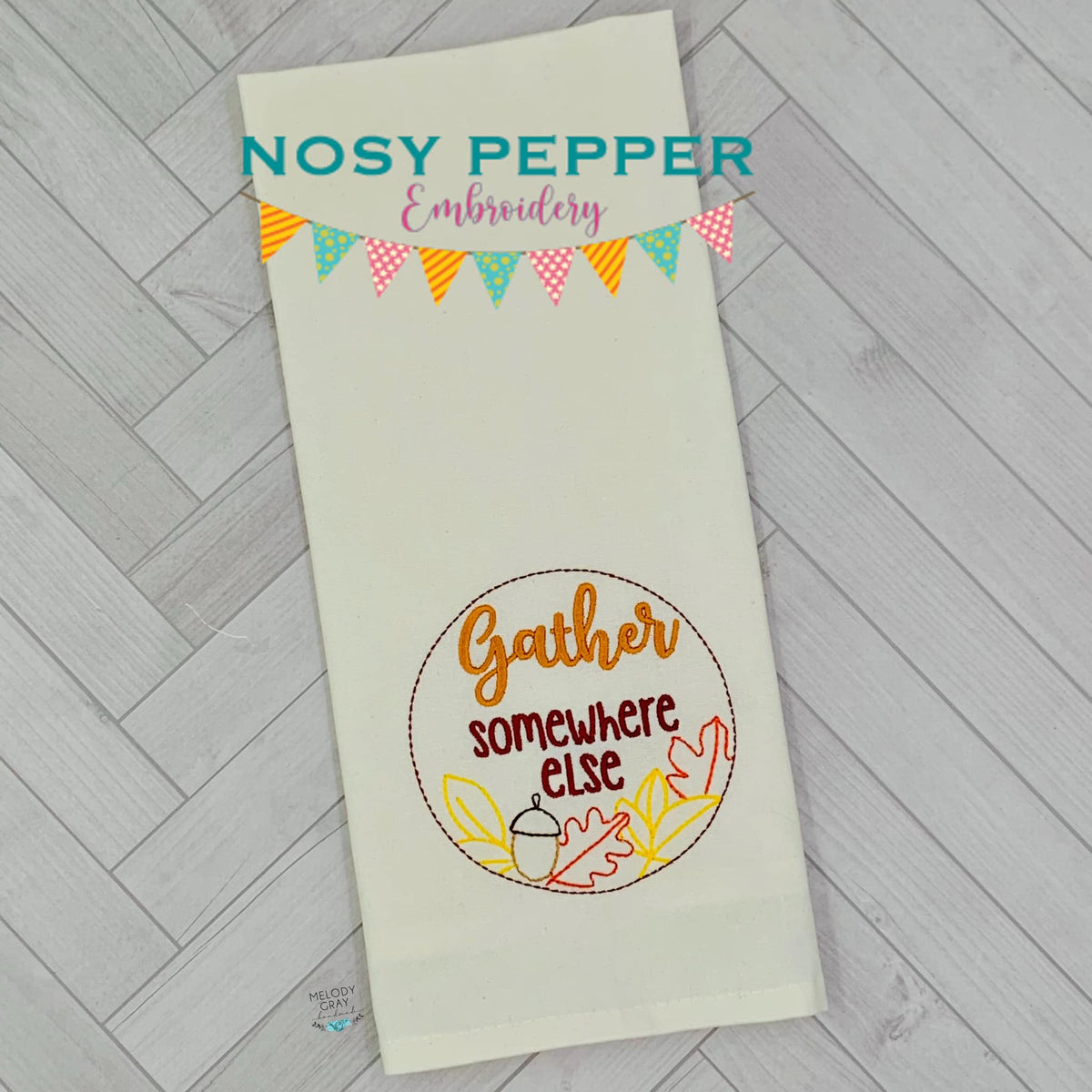 Gather Somewhere Else machine embroidery design (4 sizes included) DIG ...