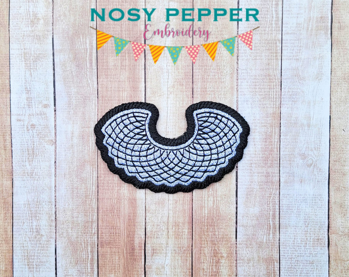 RBG Collar Patch machine embroidery design DIGITAL DOWNLOAD – Nosy ...