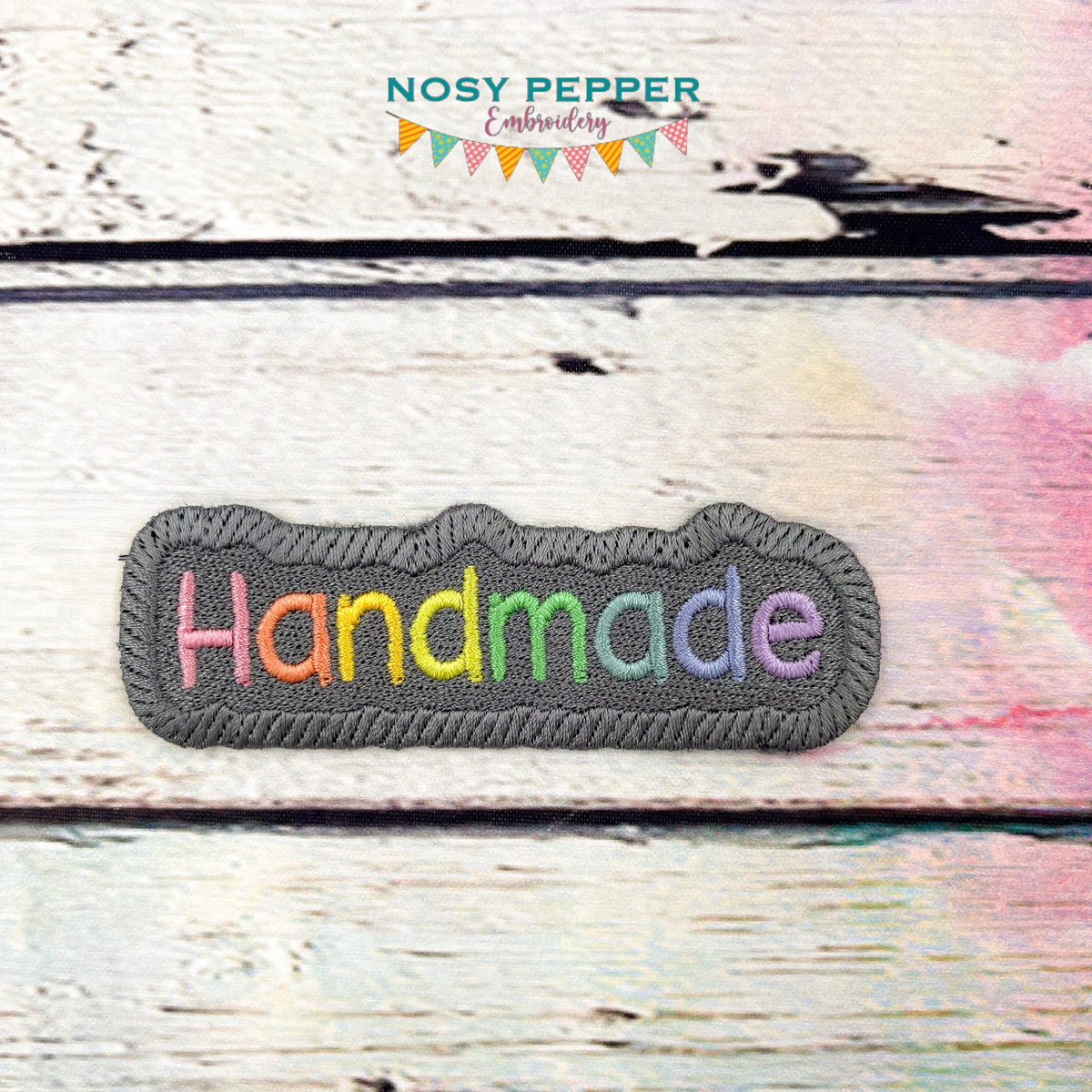 Handmade patch (2 sizes included) machine embroidery design DIGITAL DO ...