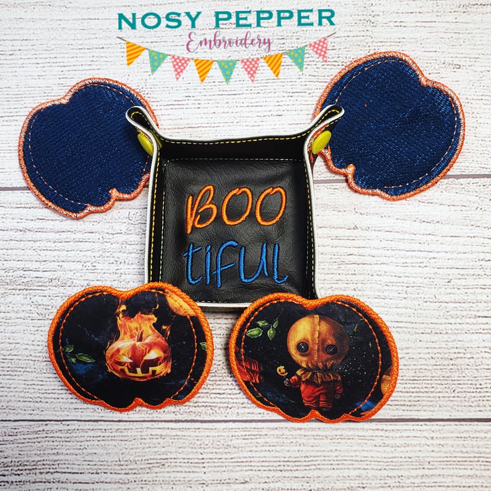 Pumpkin Wipe Set machine embroidery design (4 sizes included) DIGITAL ...