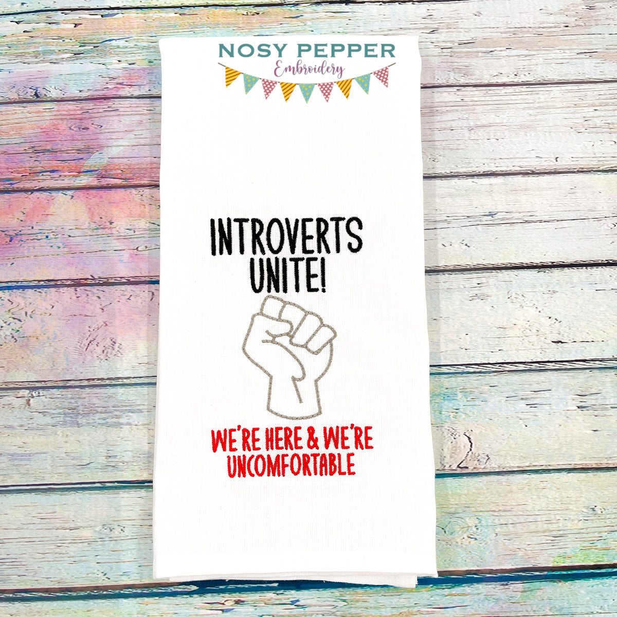 Introverts Unite machine embroidery design (4 sizes included) DIGITAL ...