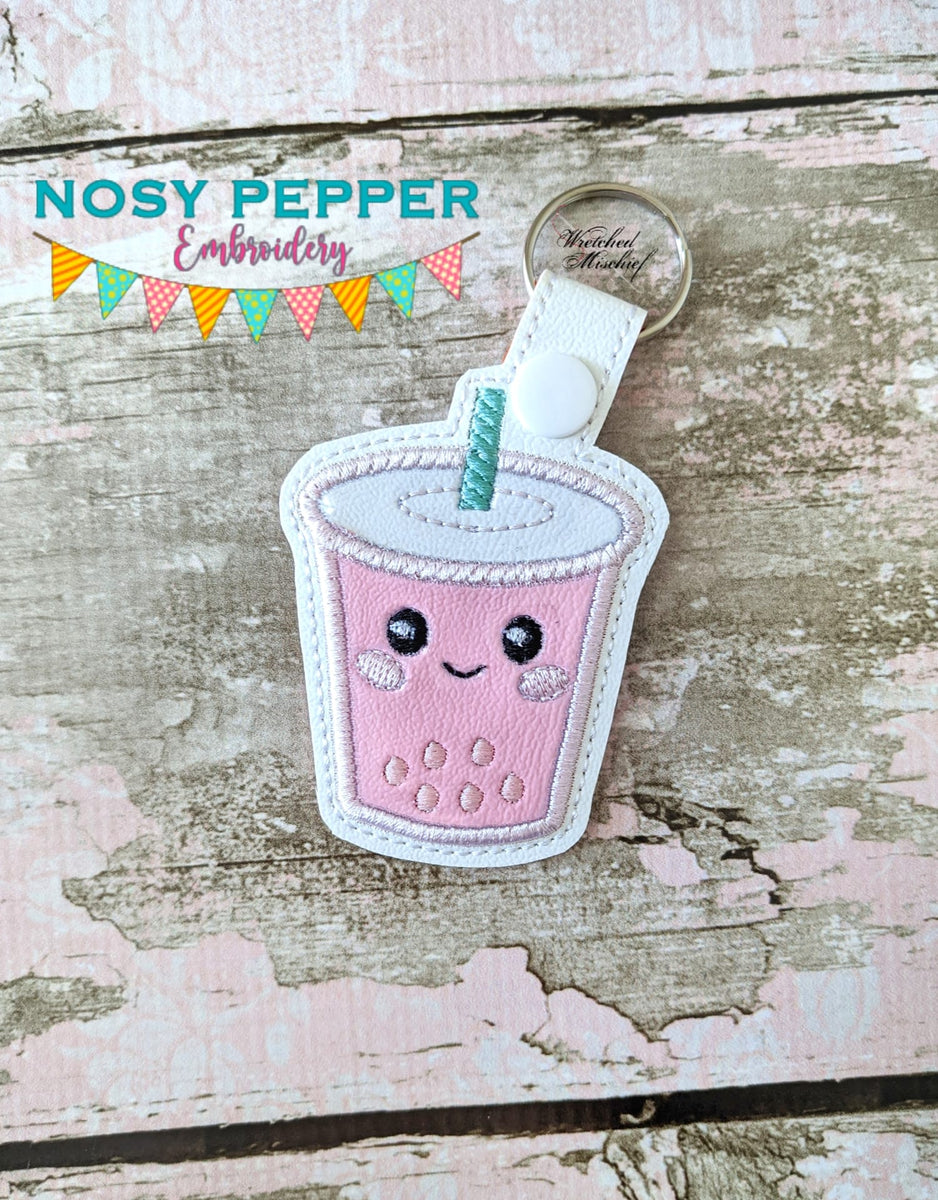 Boba Applique Snap Tab (single & multi files included) machine embroid ...