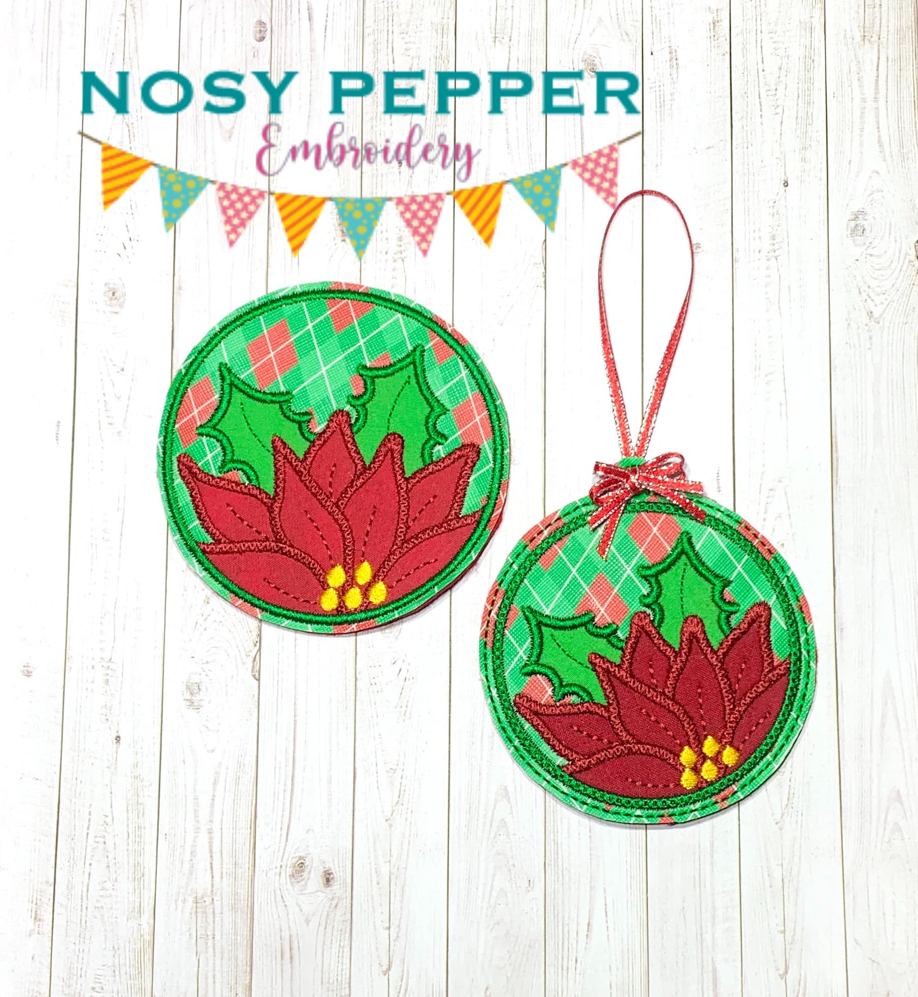 Poinsettia Machine Embroidery Designs