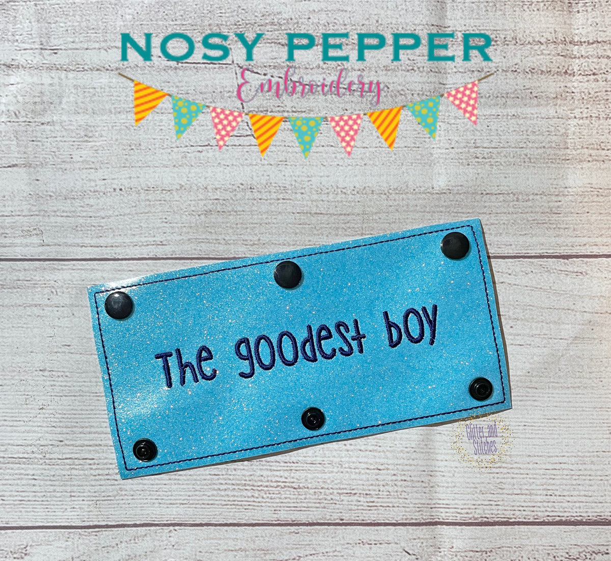 The Goodest Boy Collar machine embroidery design Wrap 3 sizes included ...