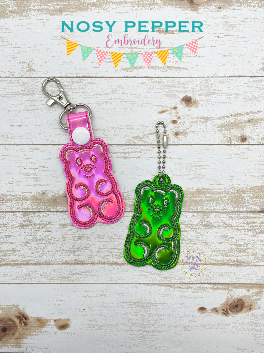 Gummy Bear eyelet fob and snap tab set (singles and multis included) m ...