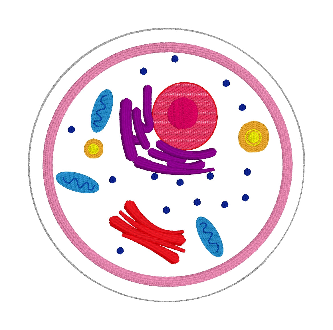 Animal Cell Stuffie machine embroidery design machine embroidery desig ...