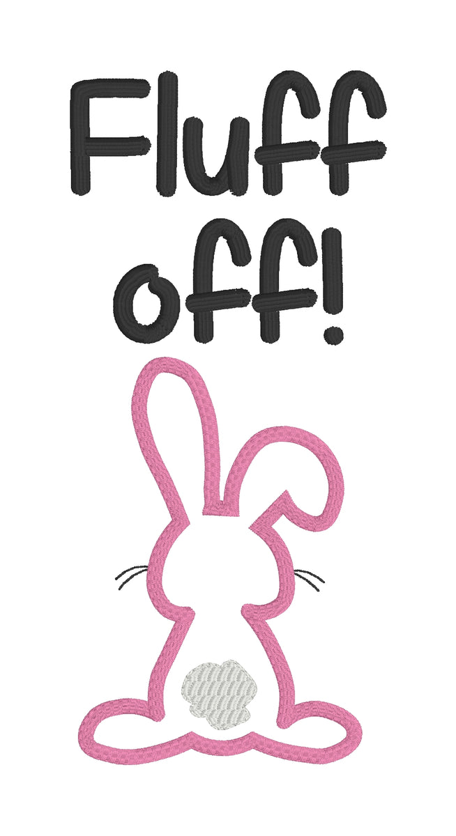 Fluff off Applique machine embroidery design (4 sizes included) DIGITA ...