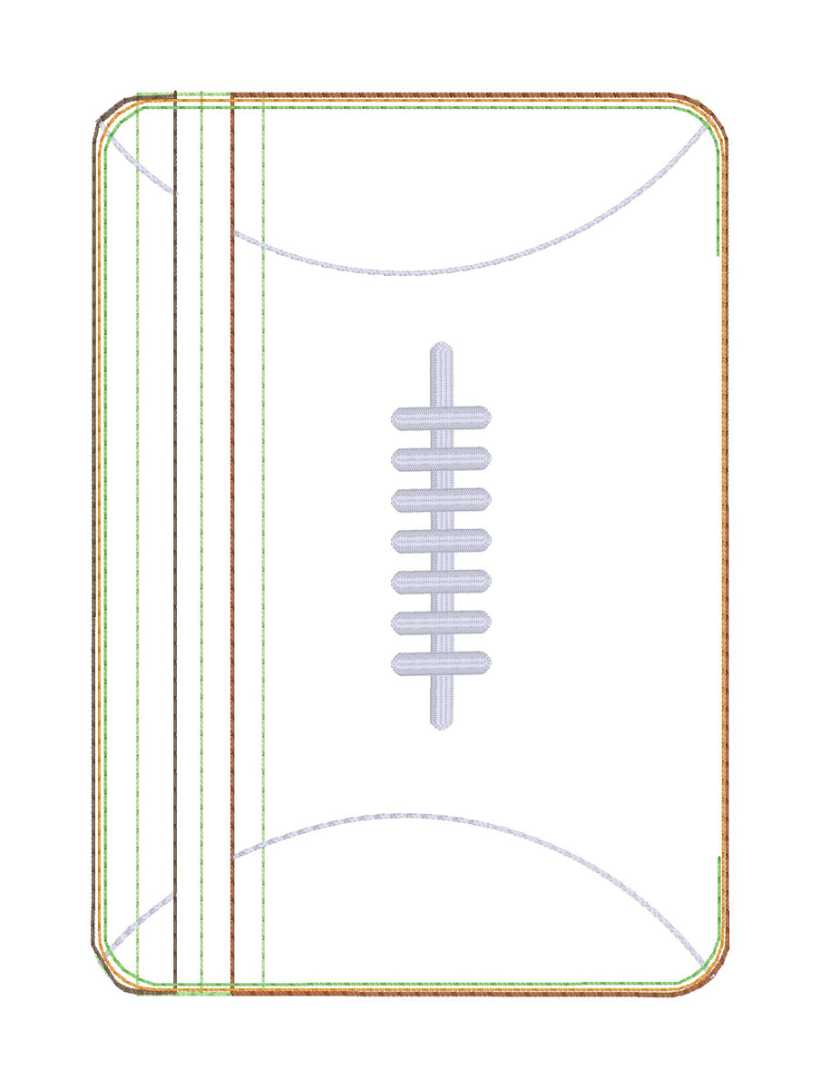 Football ITH Bag (5 sizes available) machine embroidery design DIGITAL ...