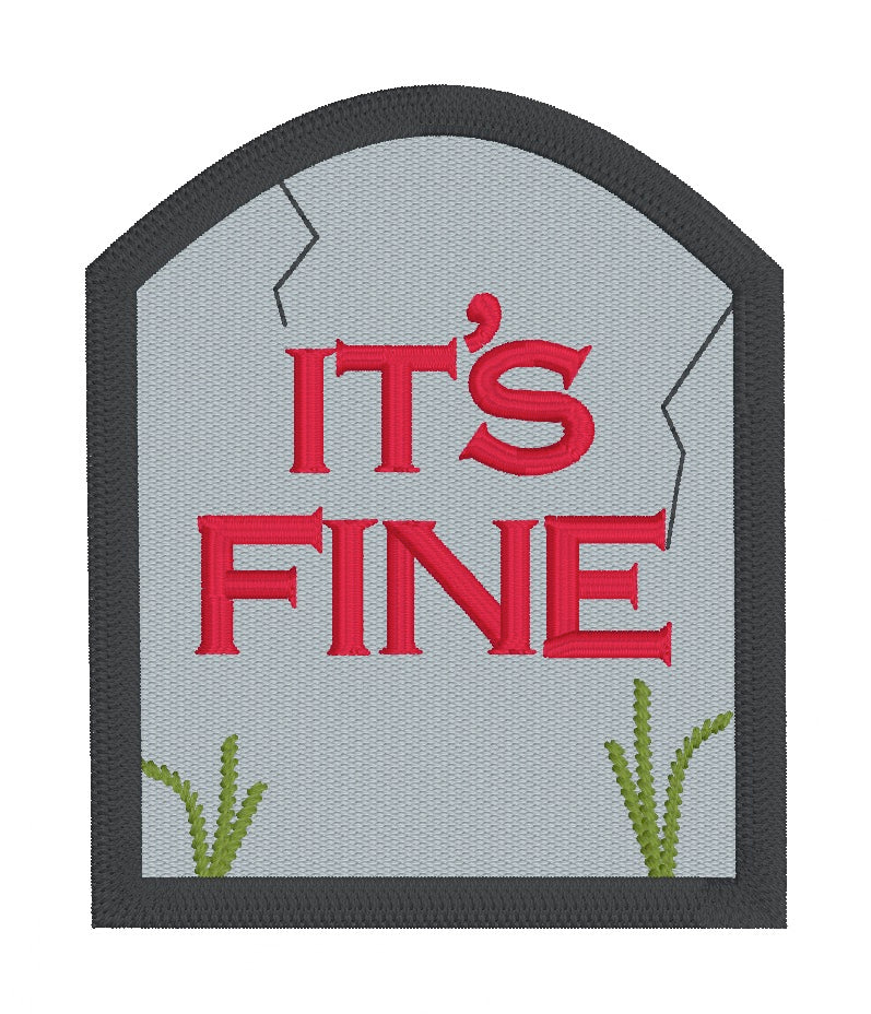It's fine tombstone Patch machine embroidery design DIGITAL DOWNLOAD ...
