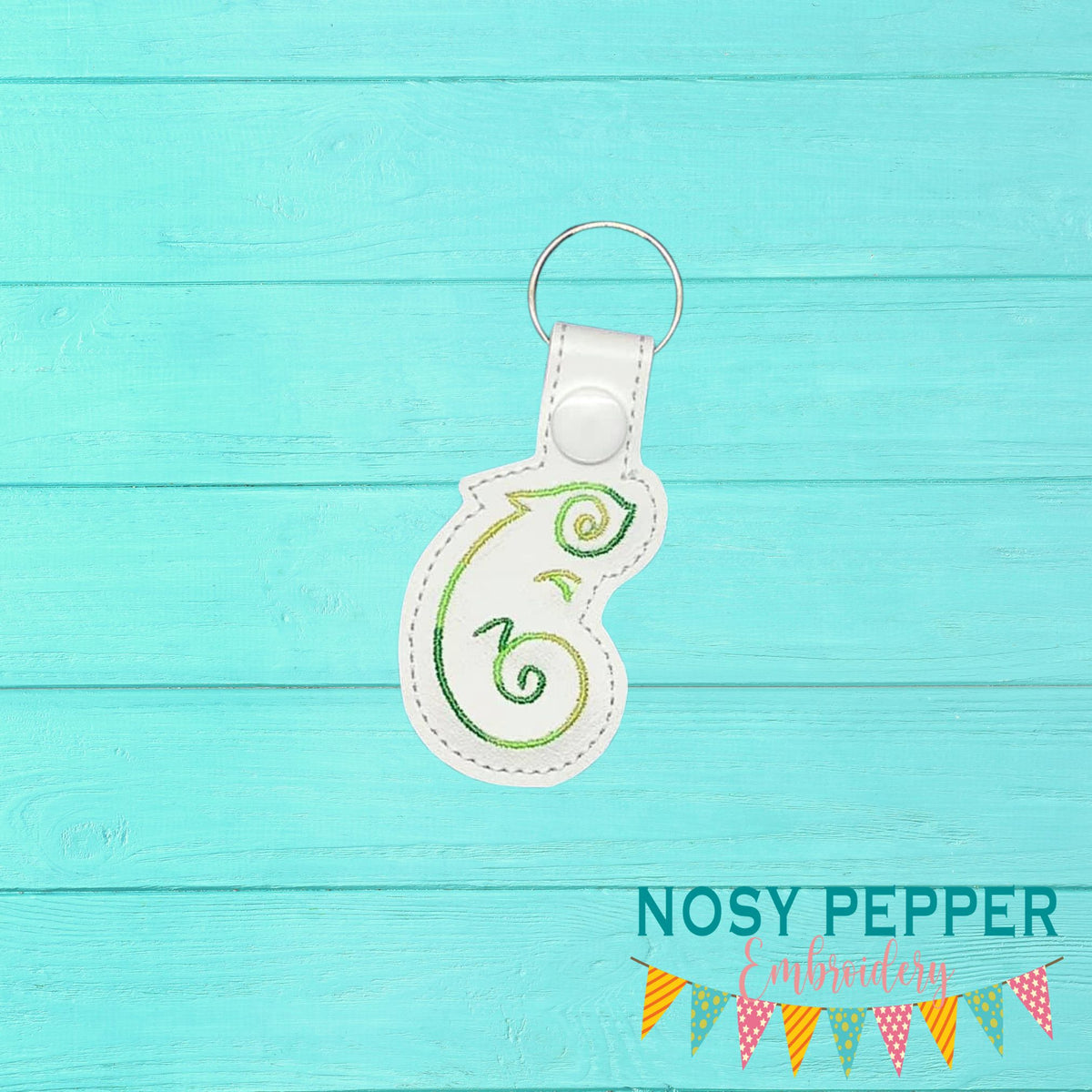 Lizard Snap tab (Single and Multi included) machine embroidery design ...