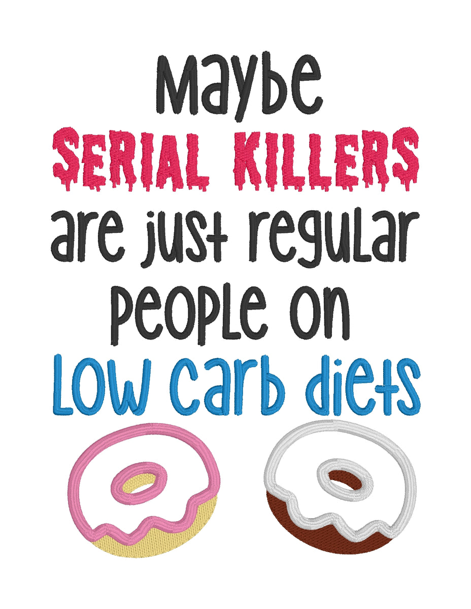 Maybe Serial Killers machine applique design (4 sizes included) DIGITA ...