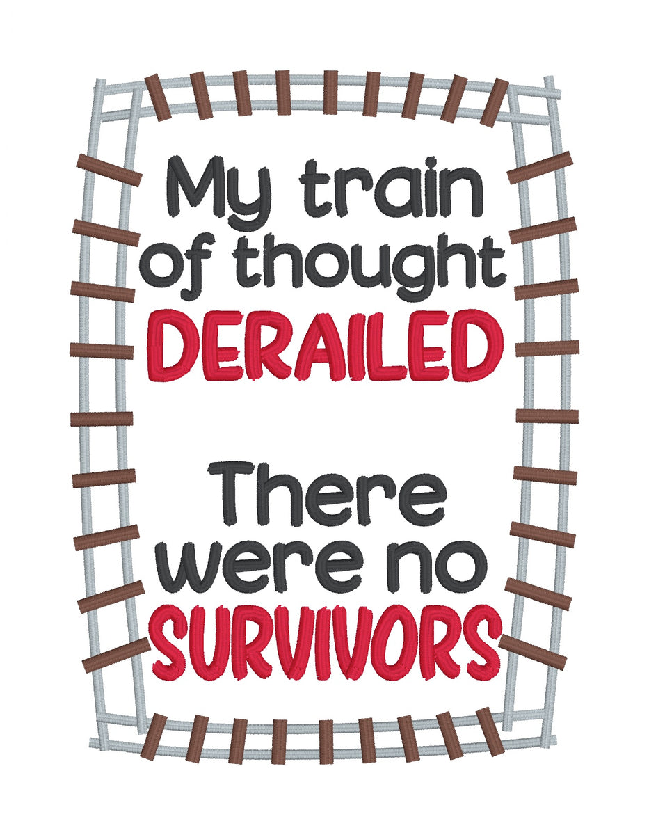 My train of thought derailed. There were no survivors (4 sizes include ...