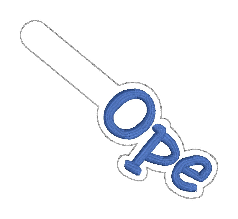 Ope snap tab (single & multi files included) machine embroidery design ...