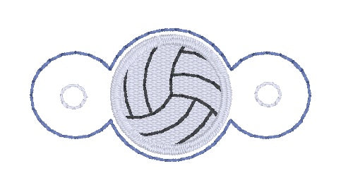 Volleyball Shoe Charm machine embroidery design (3 versions included ...